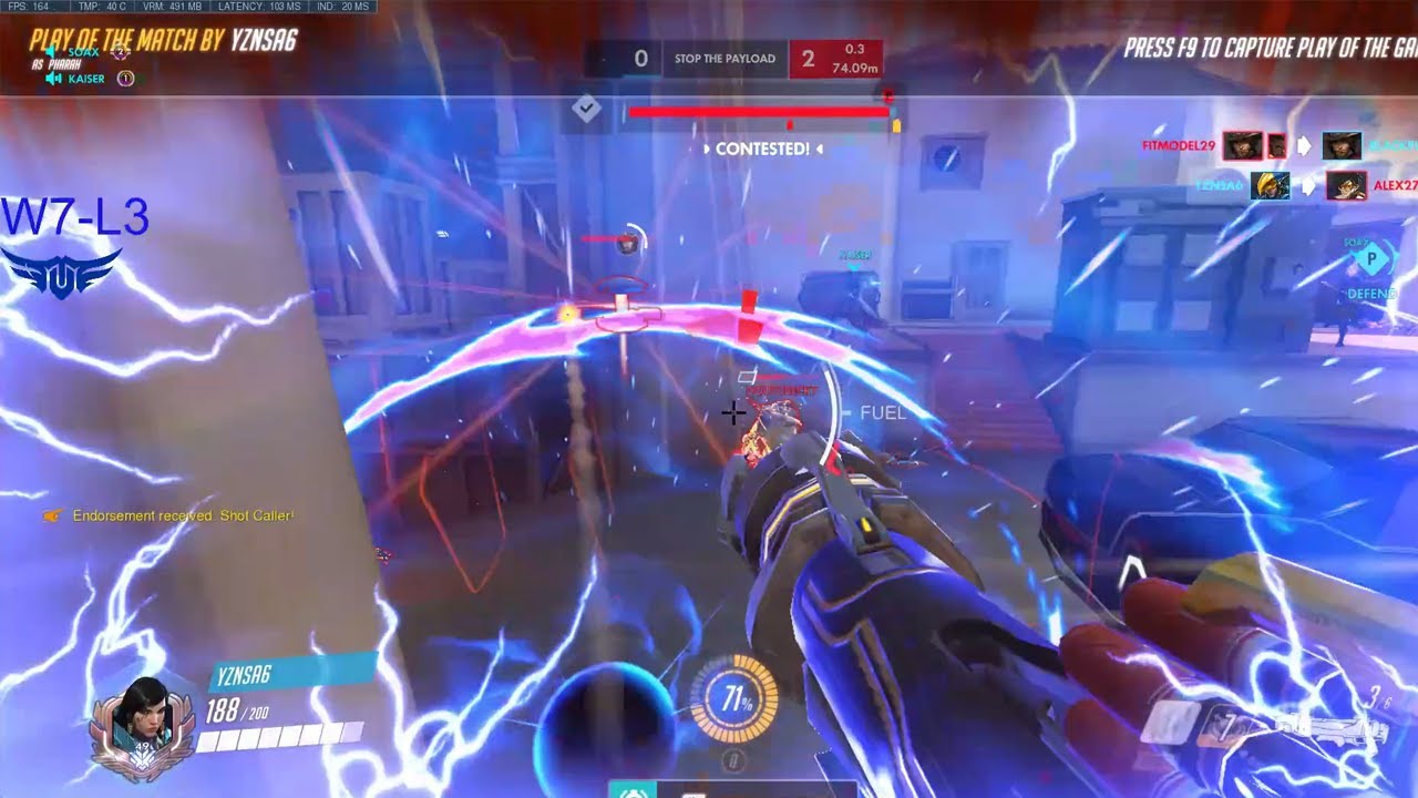Potg Yznsa Insane Nano Pharah Gameplay Overwatch Season 26 Top 500