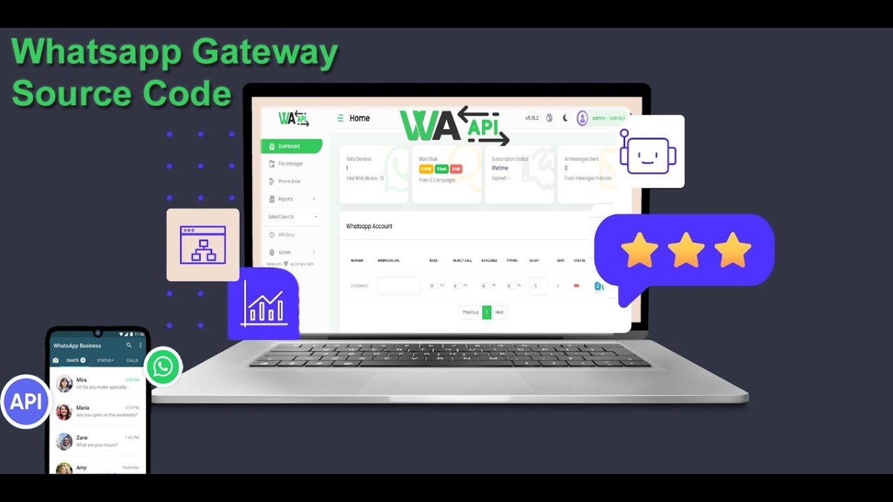 Waapi Whatsapp Gateway Source Code Saas Script Waapi Gateway Youtube 9620