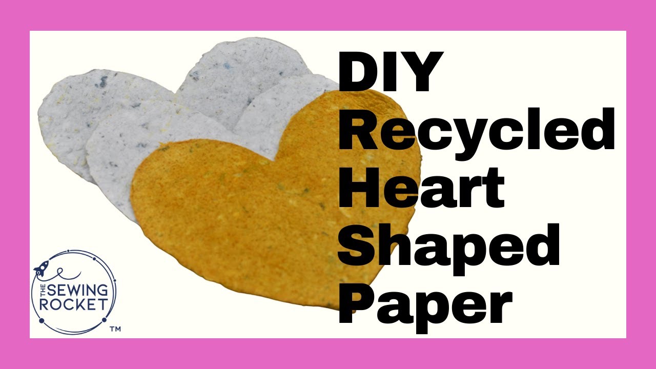 Recycled Paper, Homemade Heart Paper using a Deckle and Mold - YouTube