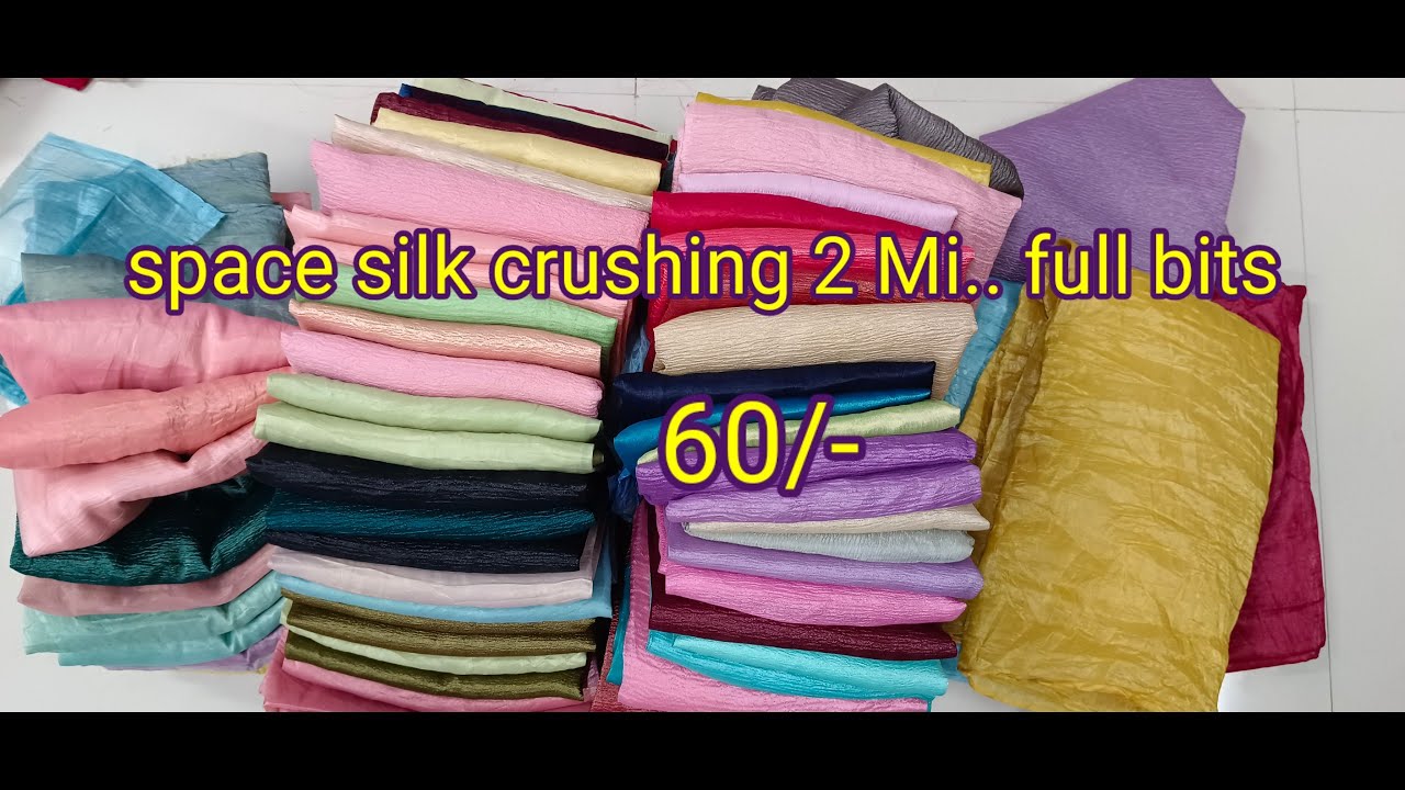 space silk crushing 2 Mi.. full bits 60/-only 👌👌👌👌👌 - YouTube