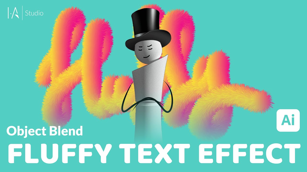 Object blend "fluffy effect" - Adobe Illustrator tutorial. - YouTube