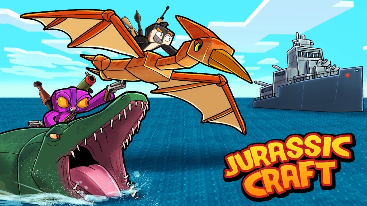 I GO TO WAR WITH MY DINOSAUR ARMY! (Minecraft Dinosaurs) - YouTube