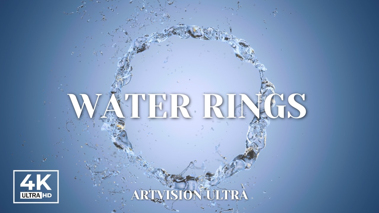 Abstract Water Rings in 4K – 3 Hours of Relaxing Visual Meditation ...