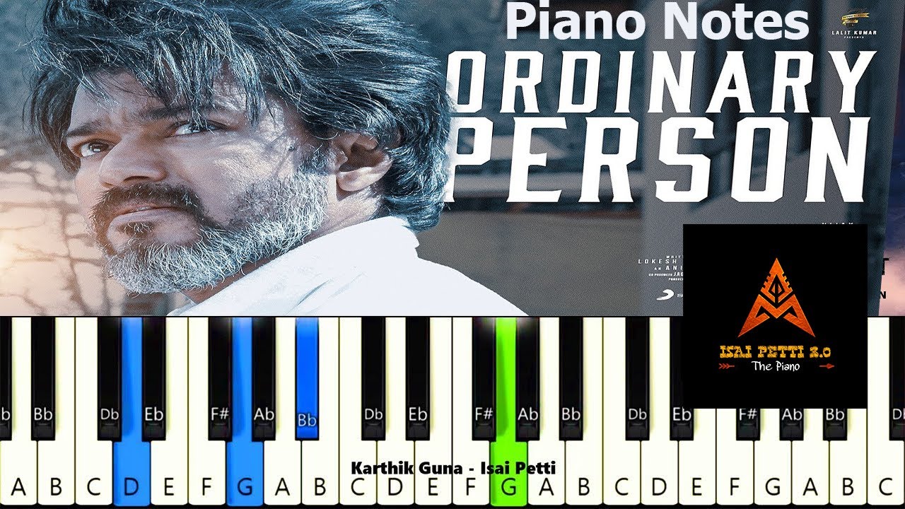 Ordinary Person | Piano Notes | Isai Petti 3.0 - YouTube