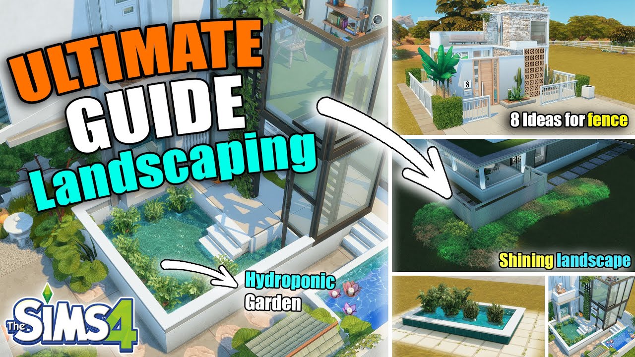 Sims 4: The Ultimate Guide to Landscaping #sims4hacks #sims4ideas - YouTube