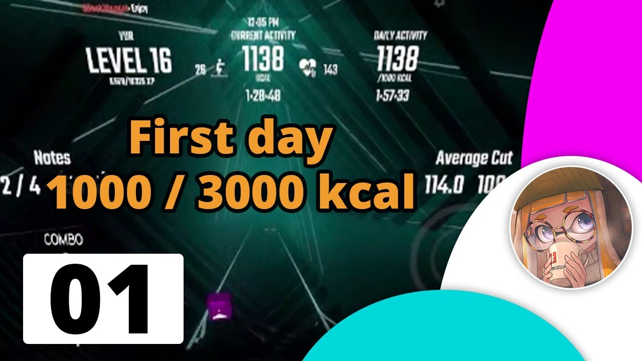 Mestro - 3k calories in 1 week challenge Day: 1/3 (Beat Saber) - YouTube