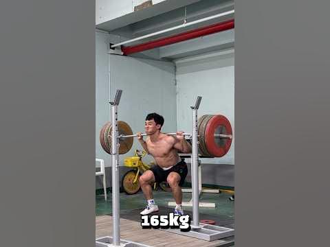 back squat 155kg,165kg - YouTube