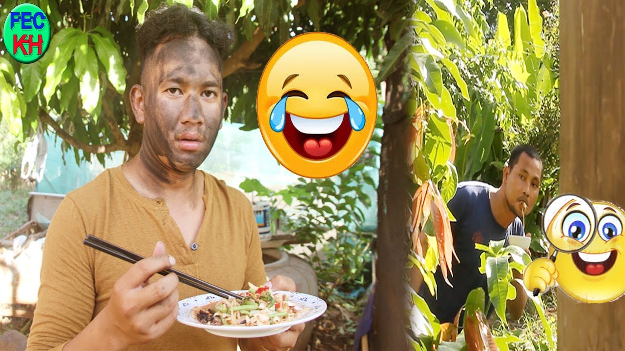 Funny Eating Eat Papaya Salad best Funny Eating - YouTube