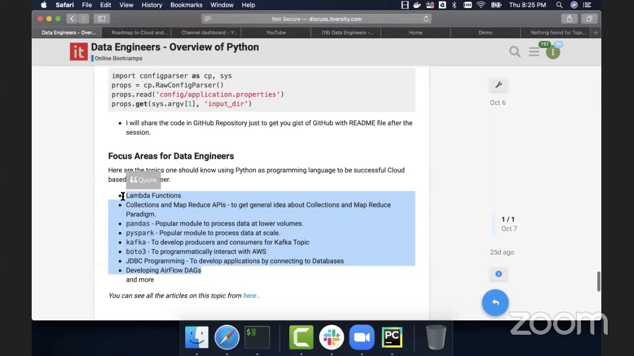 Data Engineers Overview Of Python Collections And Pandas Youtube