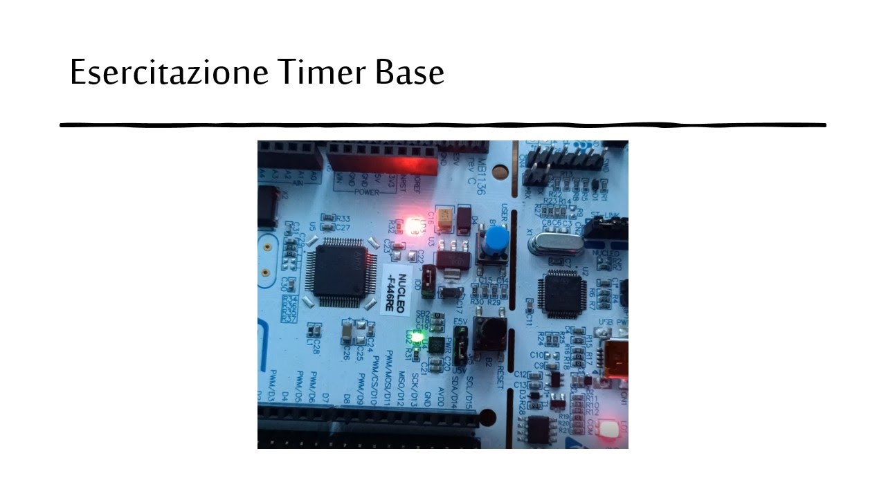 16)Corso Programmazione Firmware STM32 ( TIMER BASE ESERCITAZIONE ...