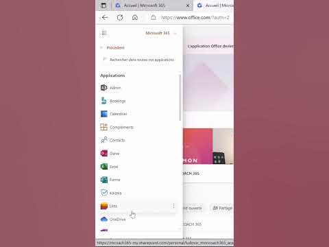 Présentation des applications Microsoft 365 : Lists et OneDrive #Shorts - YouTube