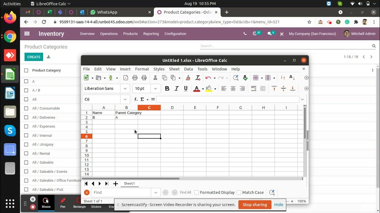 Odoo | Product Category bulk Import using Excel - YouTube