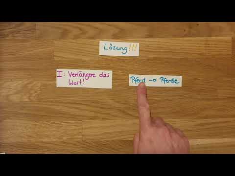 Rechtschreibstrategien Teil 1 Wörter verlängern