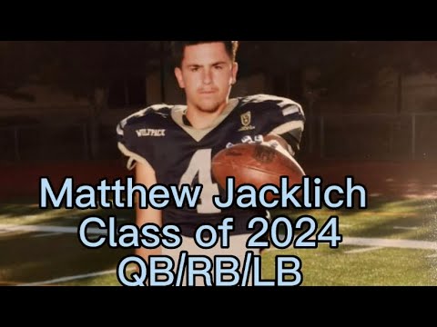 High School Football Junior /Sophomore Highlights Matthew Jacklich ...