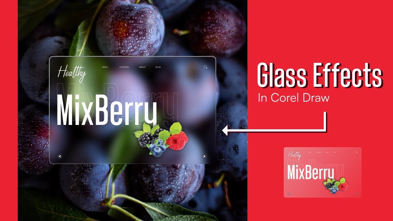 How to make a glass effect? | Glas Effect In Corel Draw | How do you ...