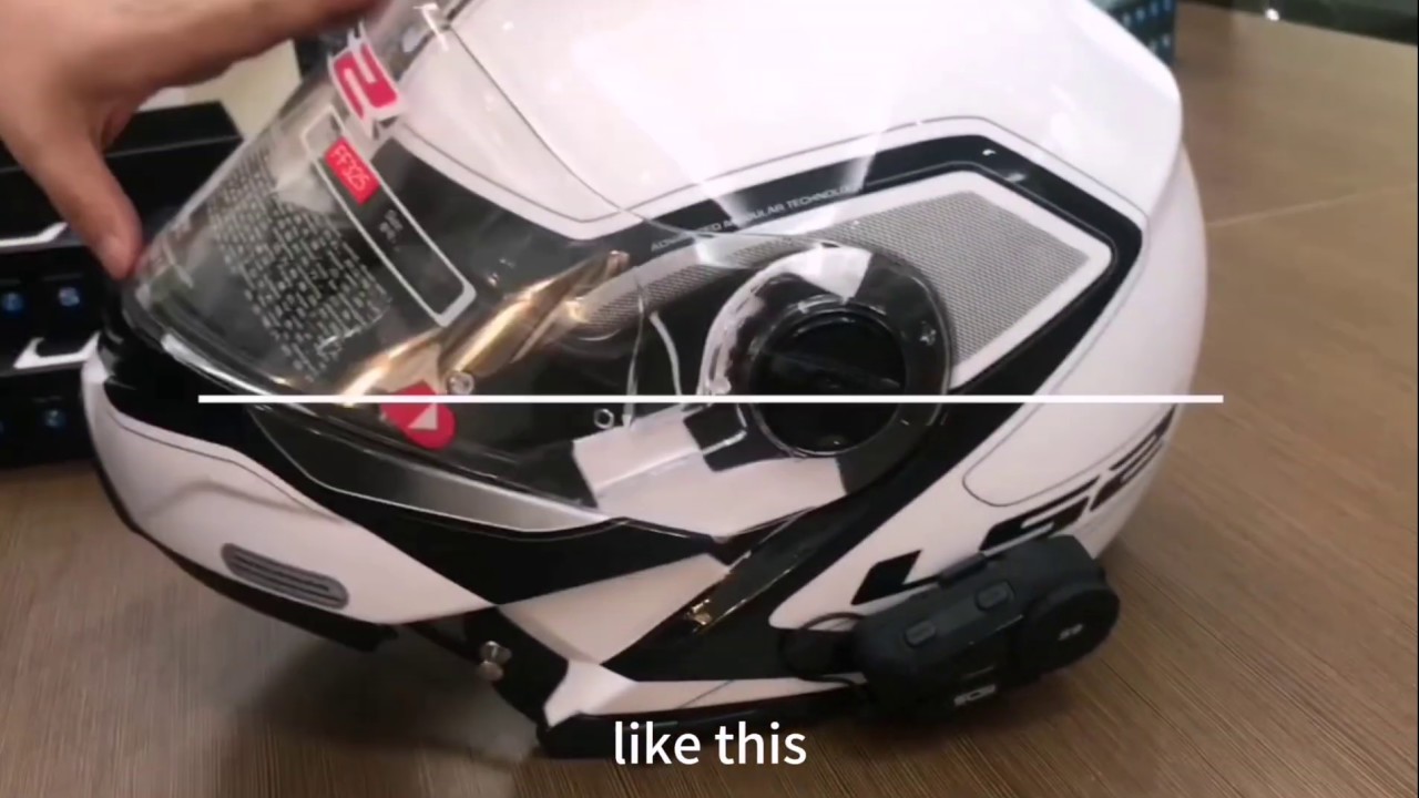 Installation of SCS ETC Helmet intercom S9 - YouTube