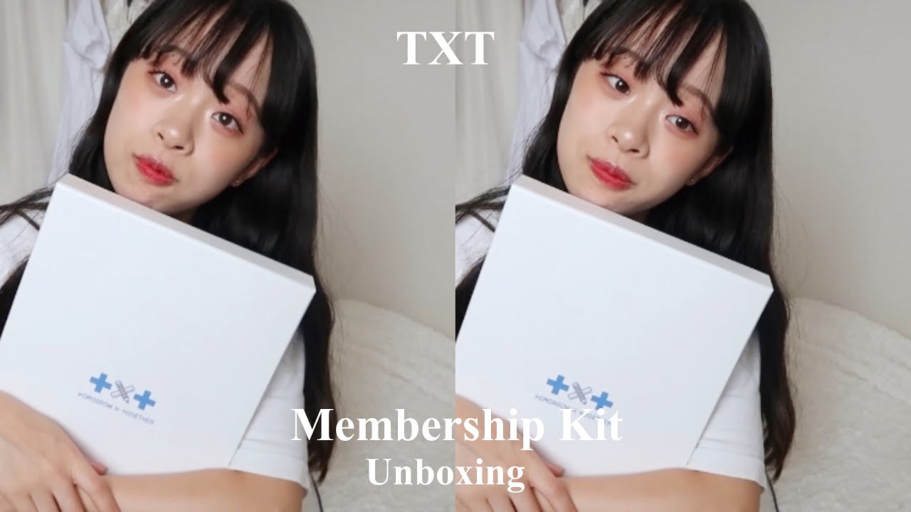 TXT Membership Kit Unboxing 開封動画・투모로우 바이 투게더 팬 클럽 키트 언 박싱 - YouTube