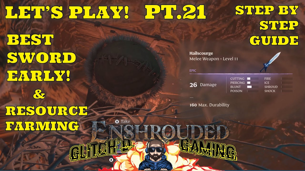 Enshrouded - Let's Play - Pt 21 - Lone Thistle, Hailscourge Sword, Loot ...