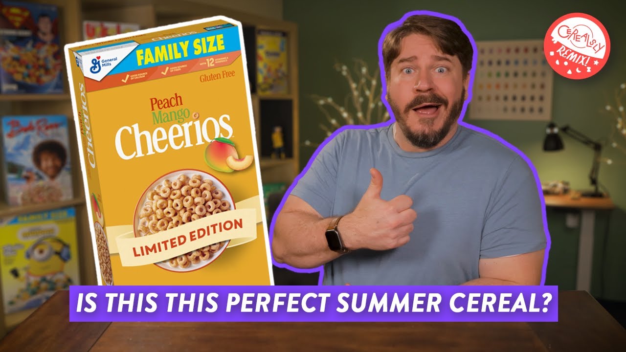 Are PEACH MANGO CHEERIOS the Best Summer Treat EVER? - YouTube