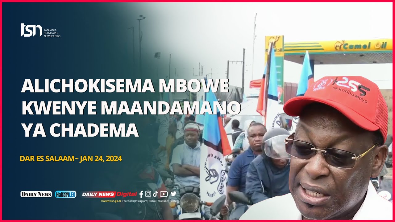 HALI ILIVYO MAANDAMANO YA CHADEMA, MBOWE ATOA TAMKO - YouTube