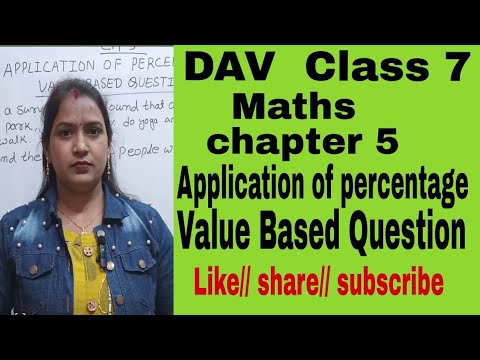 DAV Class 7 Maths Chapter 5 Value Based Questions.@skyeasymath873 - YouTube