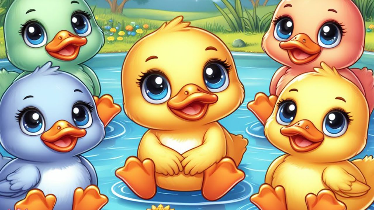 Die kleinen Enten versammelten sich zum Spielen am See (30 MIN ...