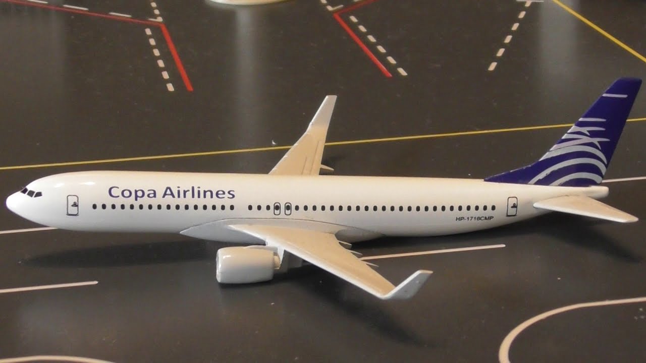 unboxing diecast Aircraft Model COPA Airlines Boeing 737-8V3 Mini Fun ...