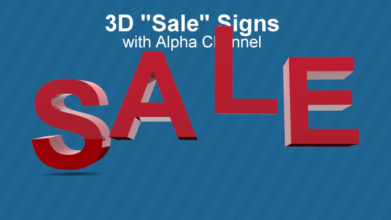 3D Animated Sale Signs - YouTube