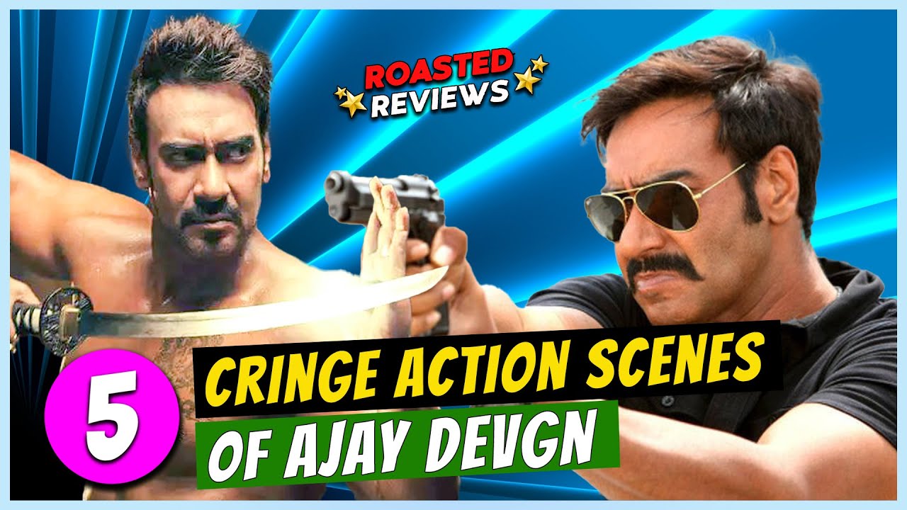 5 Most Cringe Action Scenes of Ajay Devgn | Roasted Reviews - YouTube
