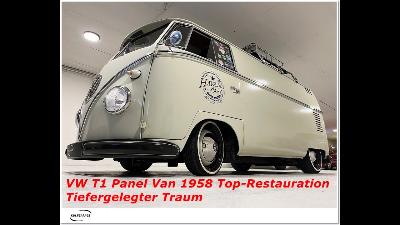 VW T1 Panel Van / Kastenwagen 1958 Top-Restauration Tiefergelegter ...