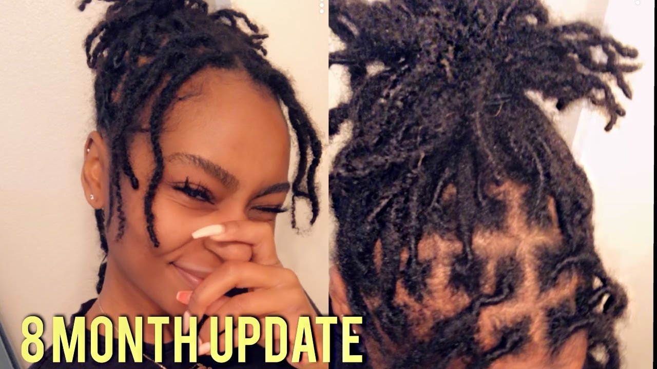 8 Month Loc Journey Update Locs On Fine Hair Iamlindaelaine Youtube