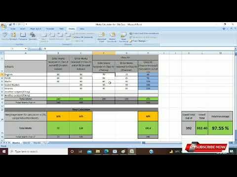 How to Calculate Class 12 Percentage/ Download Excel Calculator for ...