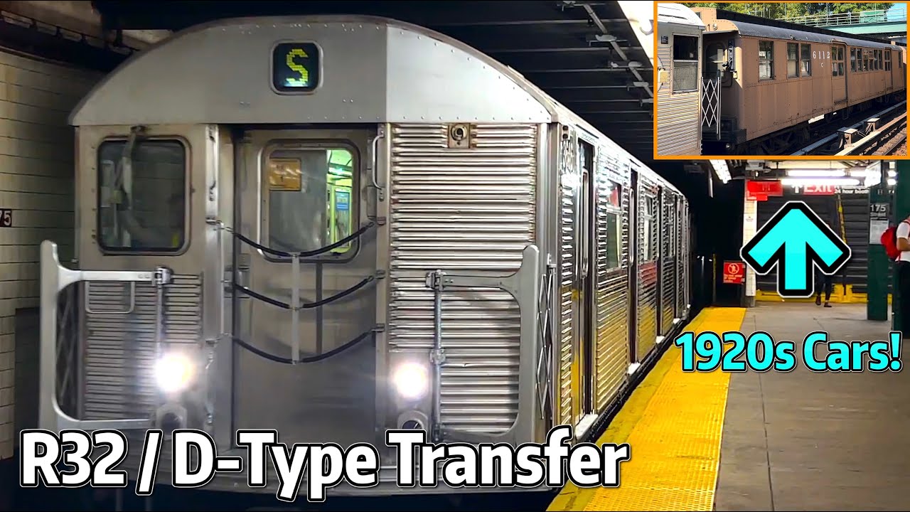 ⁴ᴷ⁶⁰ R32 and D-Type Combined Museum Train Transferring on the A and N ...