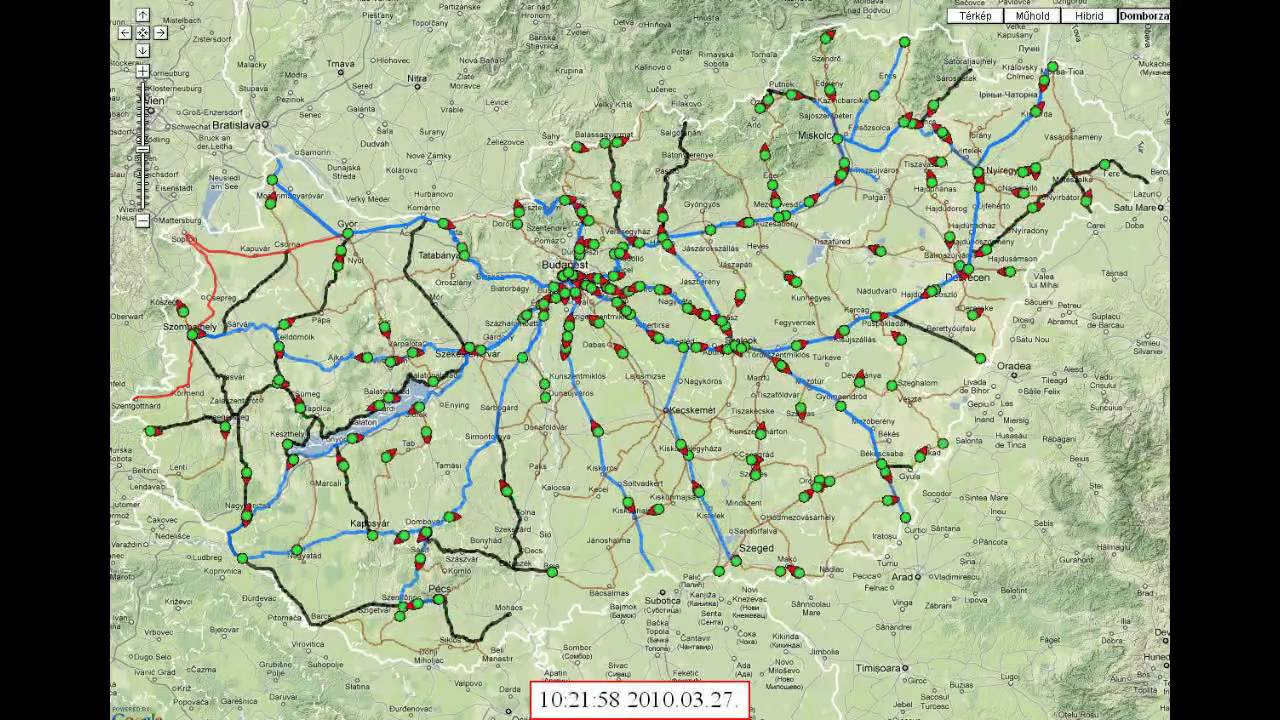 Hungarian passenger trains on a typical Saturday. - YouTube