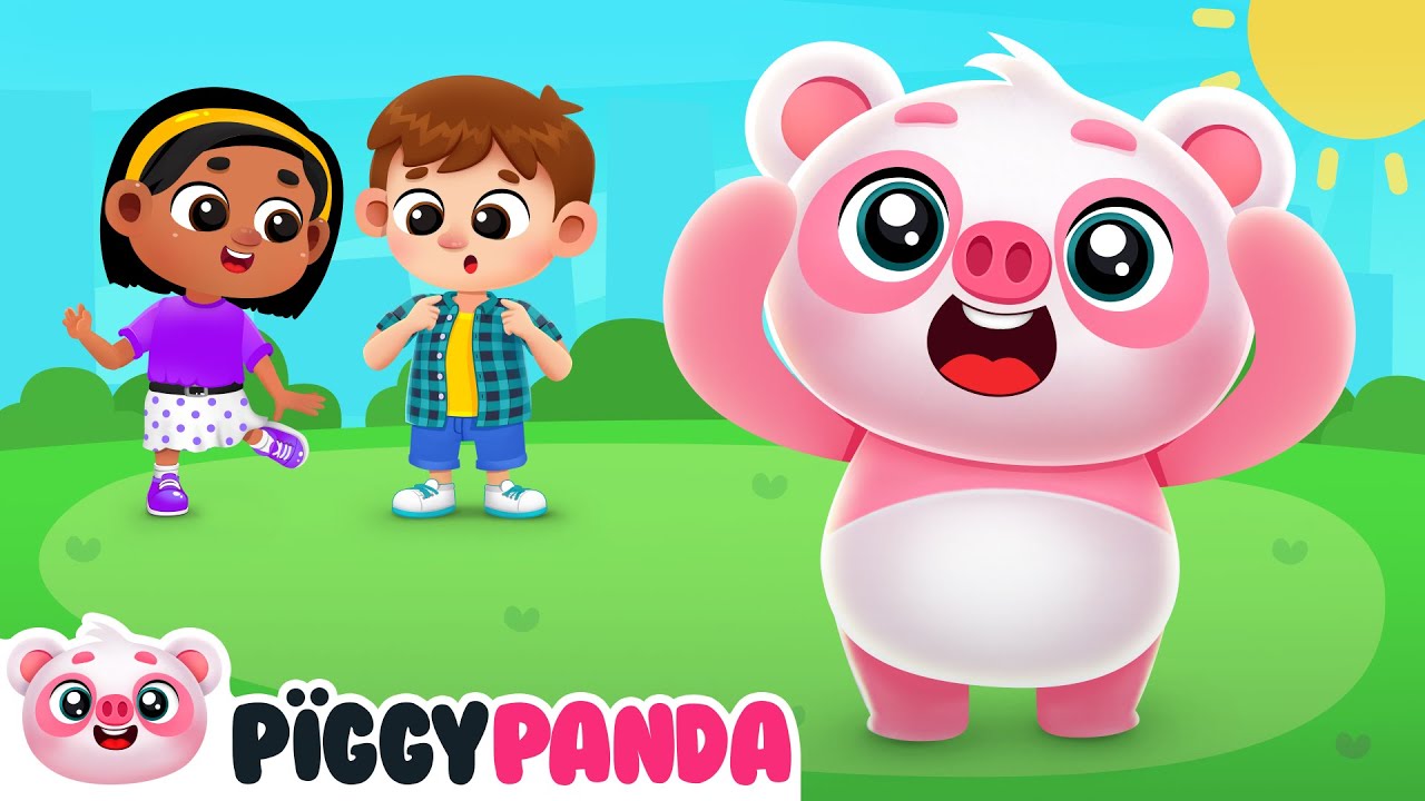 Head Shoulders Knees & Toes | Toddler songs | Children Rhymes | Piggy ...