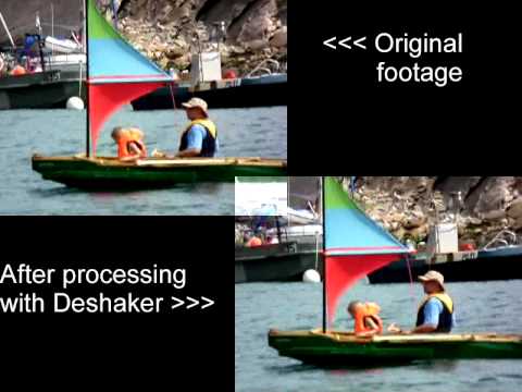 Demonstration of video footage processed using Deshaker - YouTube