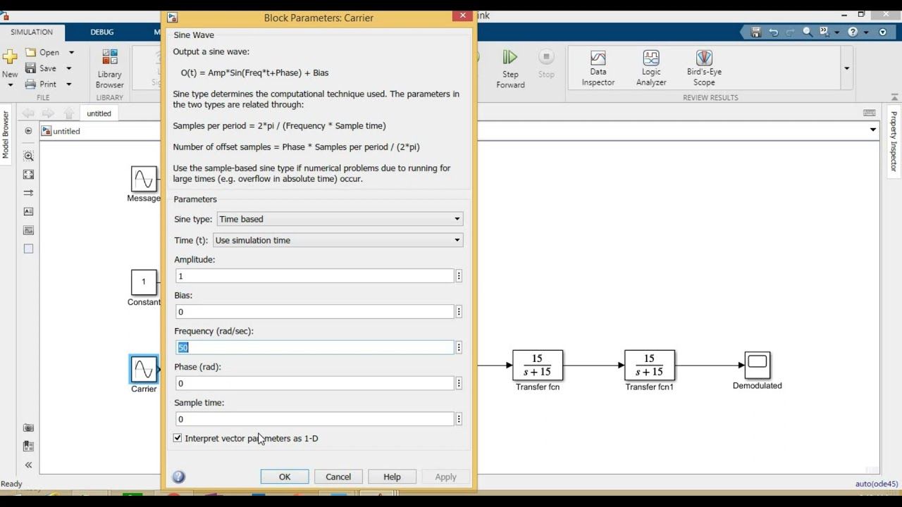 Am Modulation And Demodulation Simulation Using Simulink In Matlab 2494