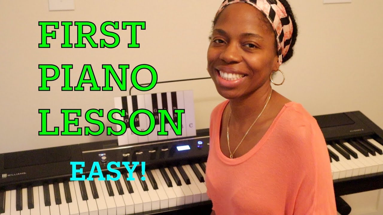 How to Play Piano - EASY First Lesson! - YouTube