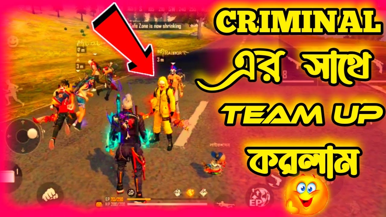 Team Up For Yellow Criminal🟡Free Fire Gameplay For Criminal Bundle ...