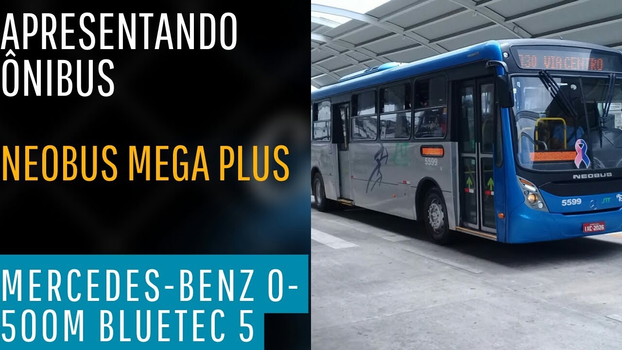 Neobus Mega Plus Mercedes-Benz O-500M BlueTec 5 - YouTube