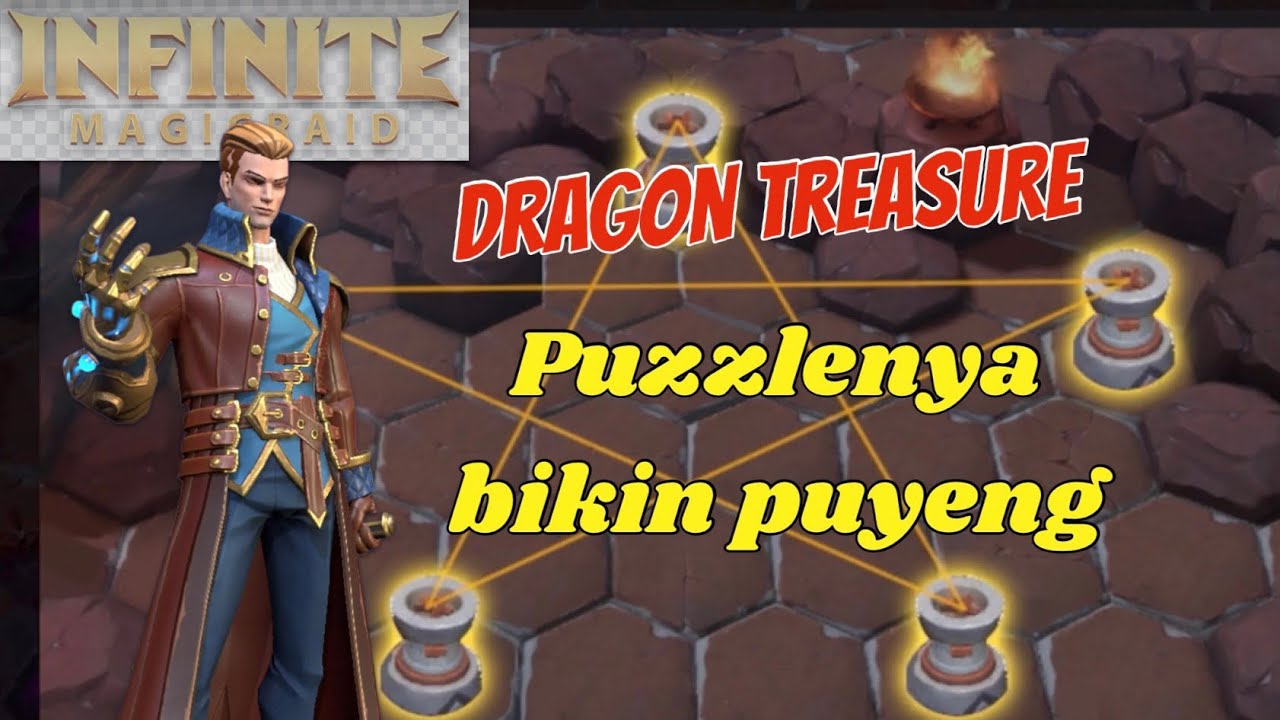Infinite Magicraid - Space Temple 7. Dragon Treasure, puzzlenya buat ...