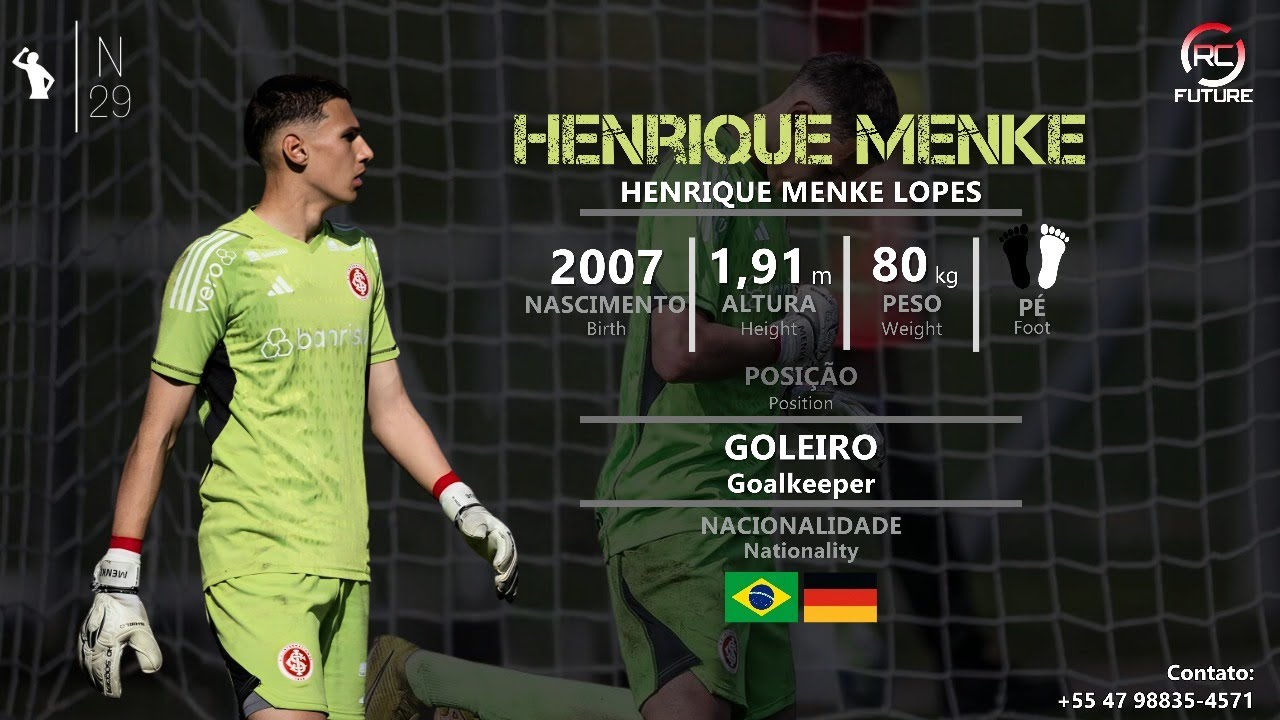 Henrique Menke - Goleiro (Goalkeeper) - 2007 (2023) - YouTube