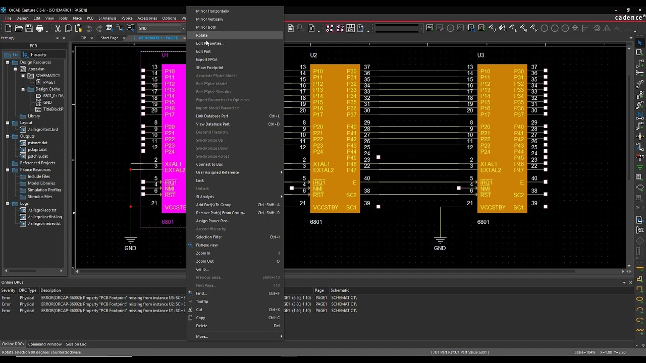 OrCAD Capture Coloured Parts and Nets - YouTube