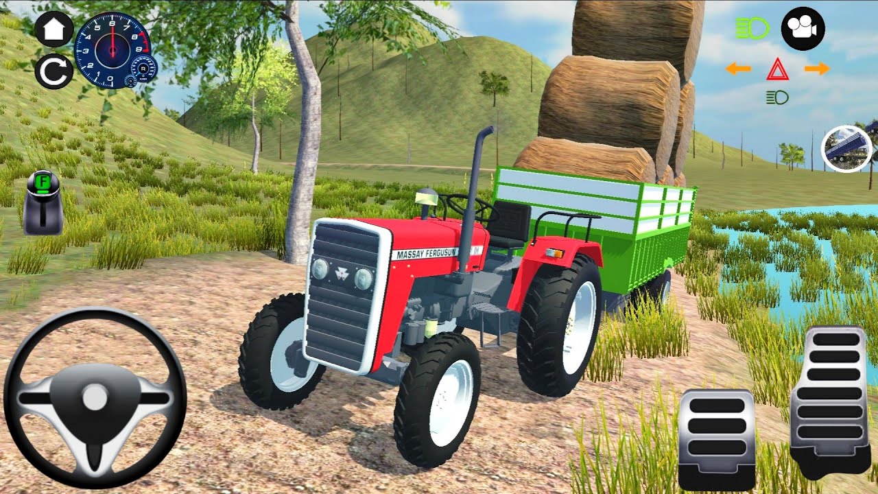 Indian Tractor Simulator 2 - Tractor Drive For Pulled Loaded Trolley In ...