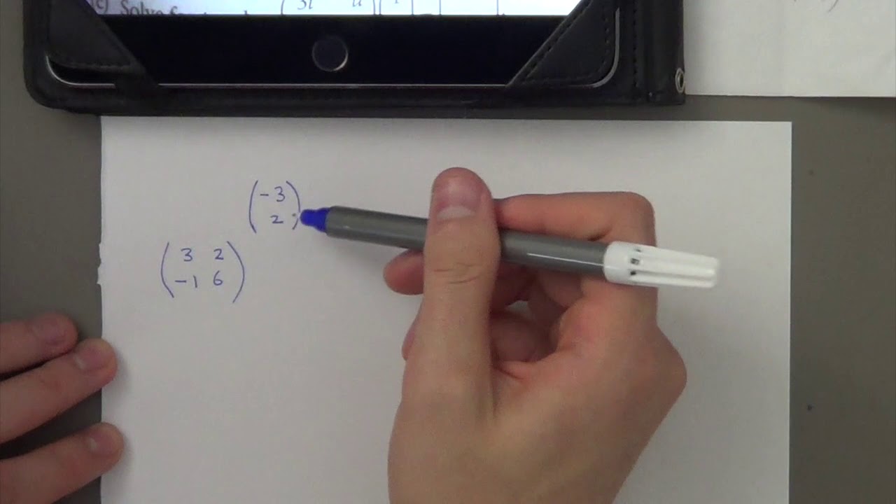 IGCSE Maths - Matrices - Lesson 14 - YouTube