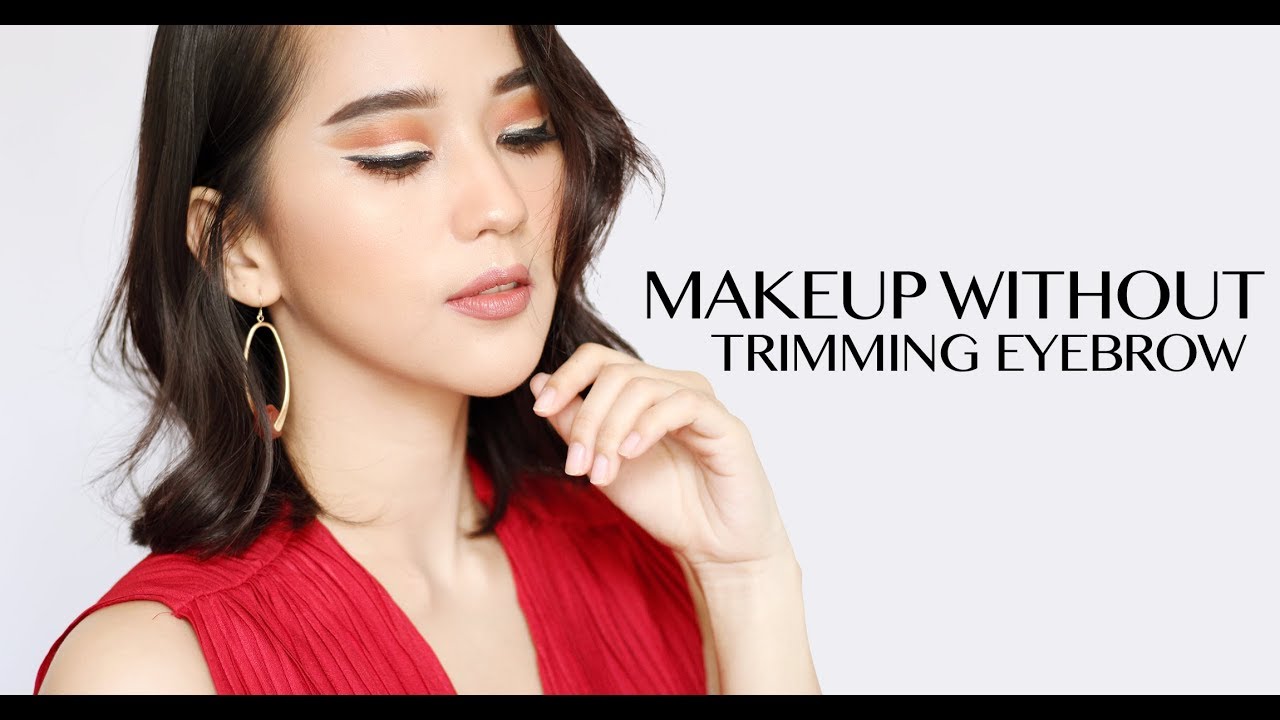 NO TRIM EYEBROW MAKEUP TUTORIAL ( MAKEUP TANPA CUKUR ALIS ) - YouTube