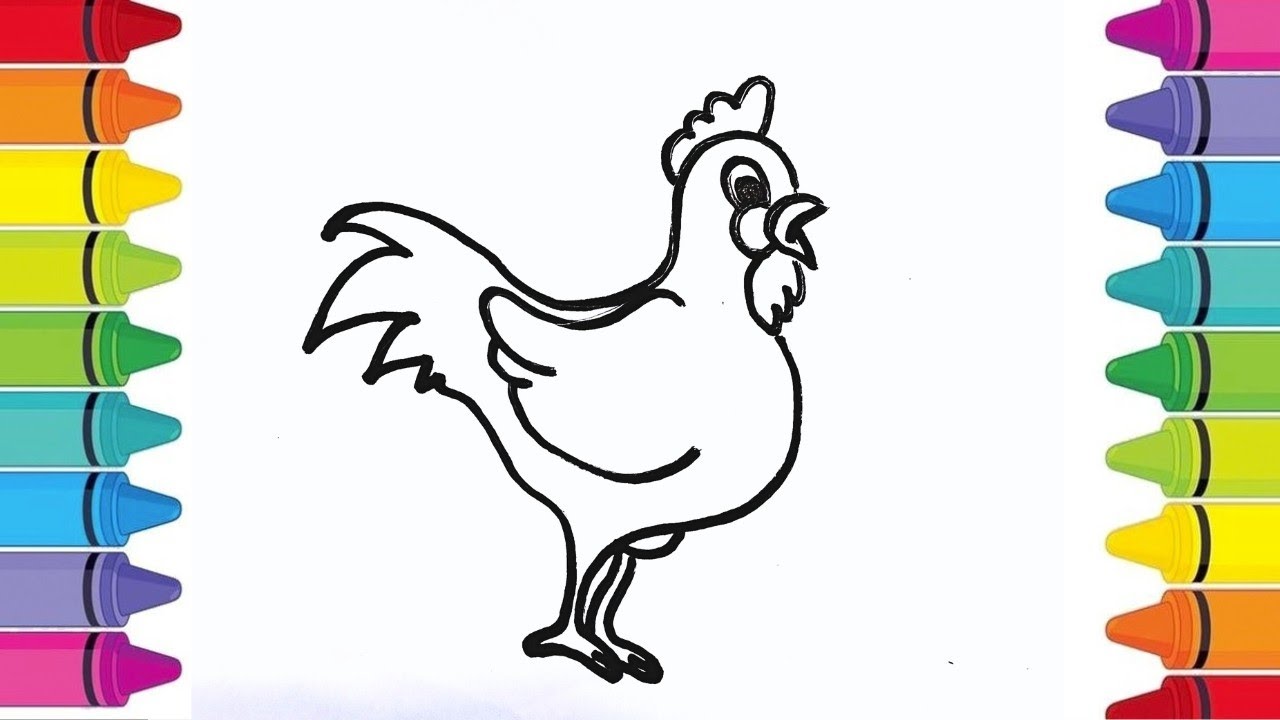 Cara Menggambar Ayam [How do you draw a chicken] - YouTube