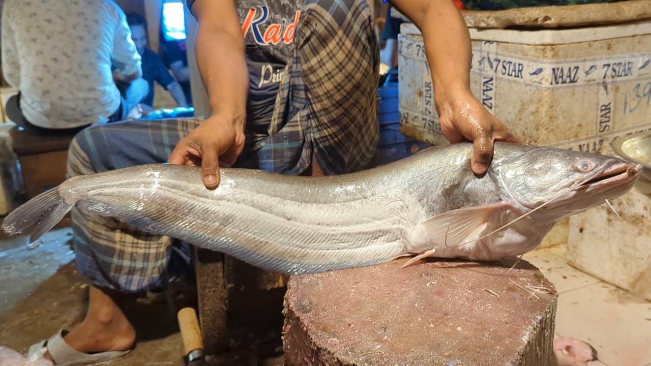 Amazing Fish Cutting Skills | Huge Boal Fish Cutting Skills In Dhaka ...