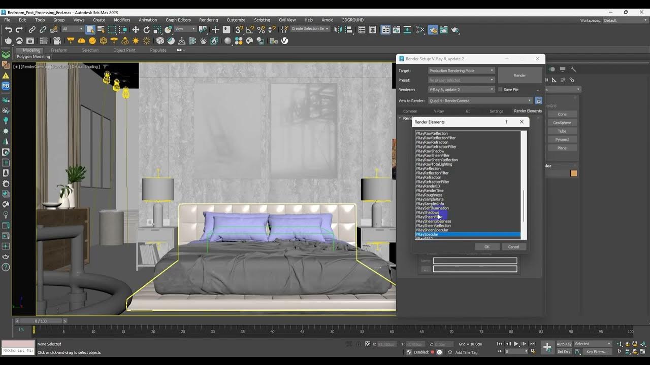 VRay Chuyên sâu 8 - Post Processing - YouTube