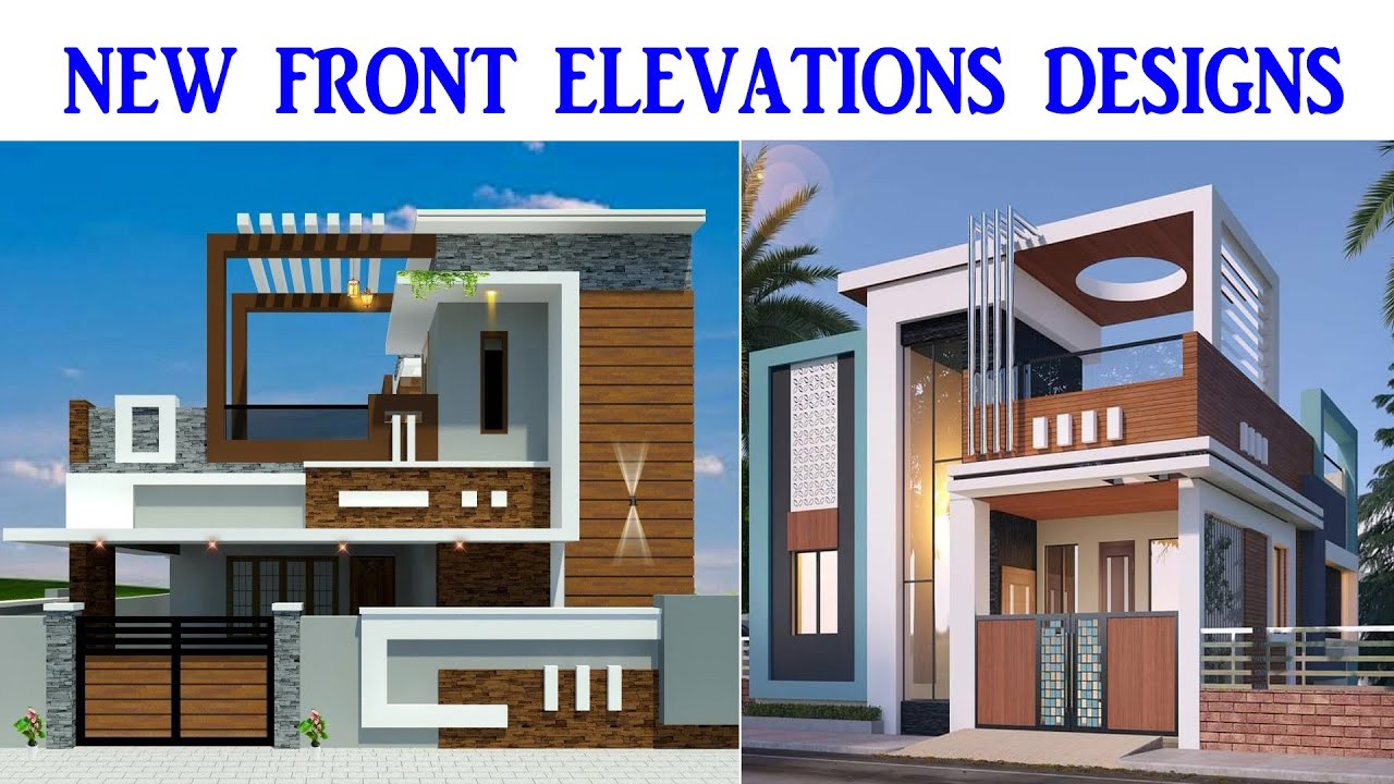 top 40 small house front elevation designs | modern single floor house ...